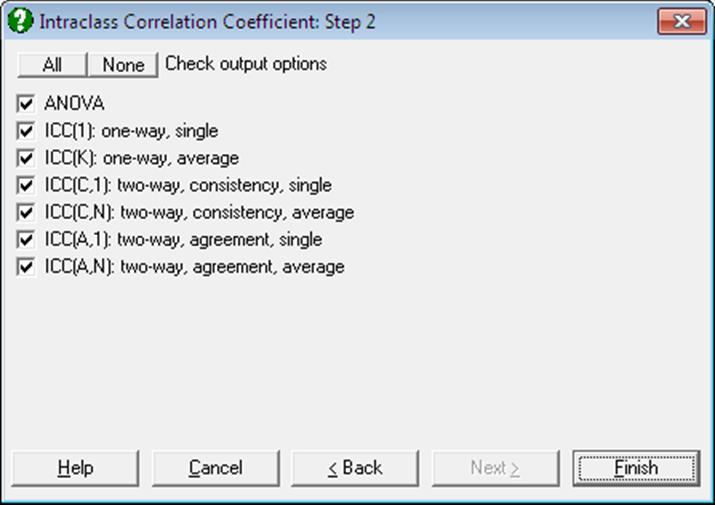 Unistat Statistics Software Intraclass Correlation Coefficients